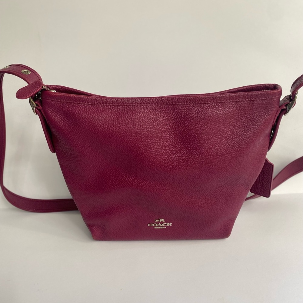 Coach Dufflette Bag - Small Plum Color - Gem